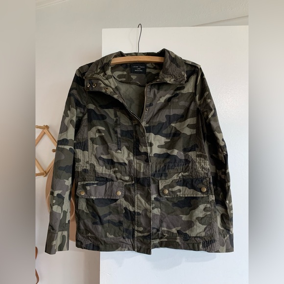 Love Tree | Jackets & Coats | Love Tree Camouflage Utility Jacket ...